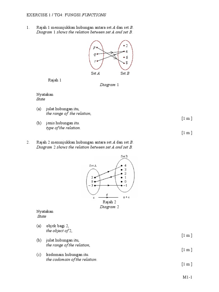 Exercise 1 Functions | PDF | Logic | Mathematical Concepts