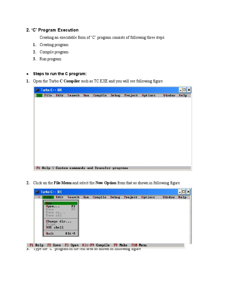 C' Program Execution: Creating An Executable Form of C' Program ...