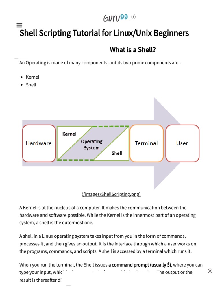 Shell Scripting Tutorial For Linux Unix Beginners Pdf Pdf Shell Computing Scripting 2794