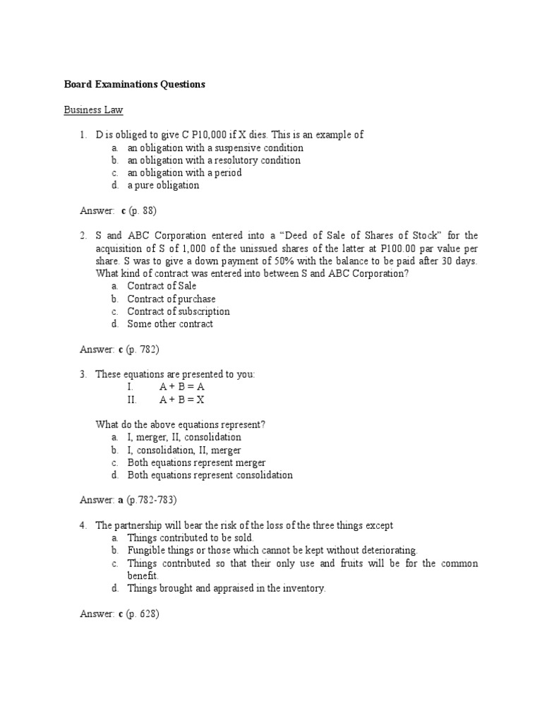 CPA Board Examinations Questions | PDF | Internal Control | Audit