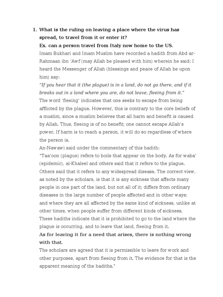 Pertinent Questions | PDF | Mosque | Hadith