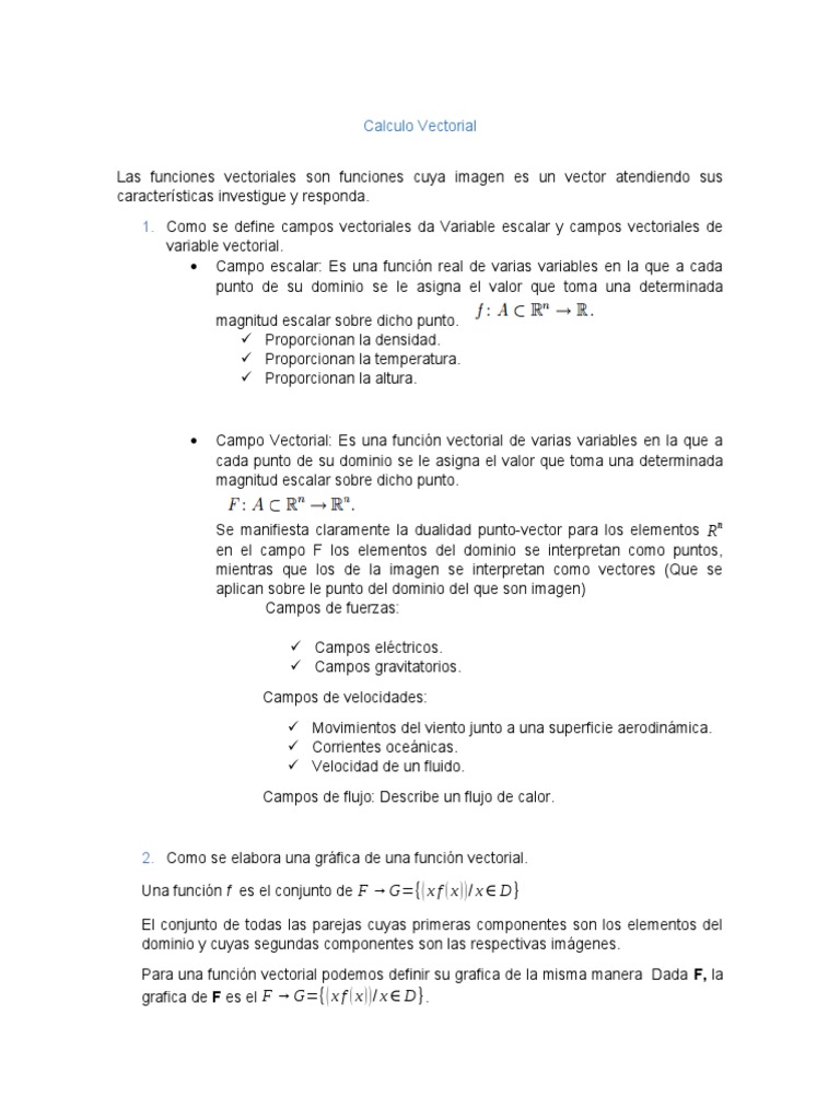 Funciones Vectoriales | PDF | Vector Euclidiano | Derivado
