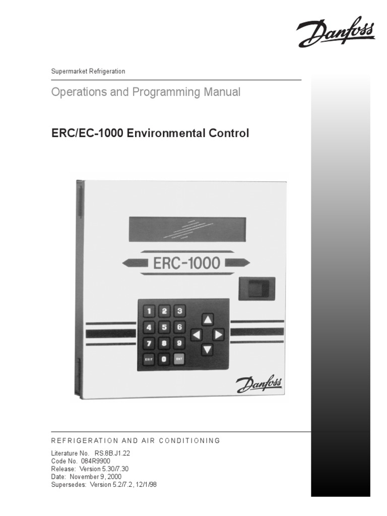 Danfoss ERC-EC-1000 Opns & Prog Manual | PDF | Input/Output | Modem
