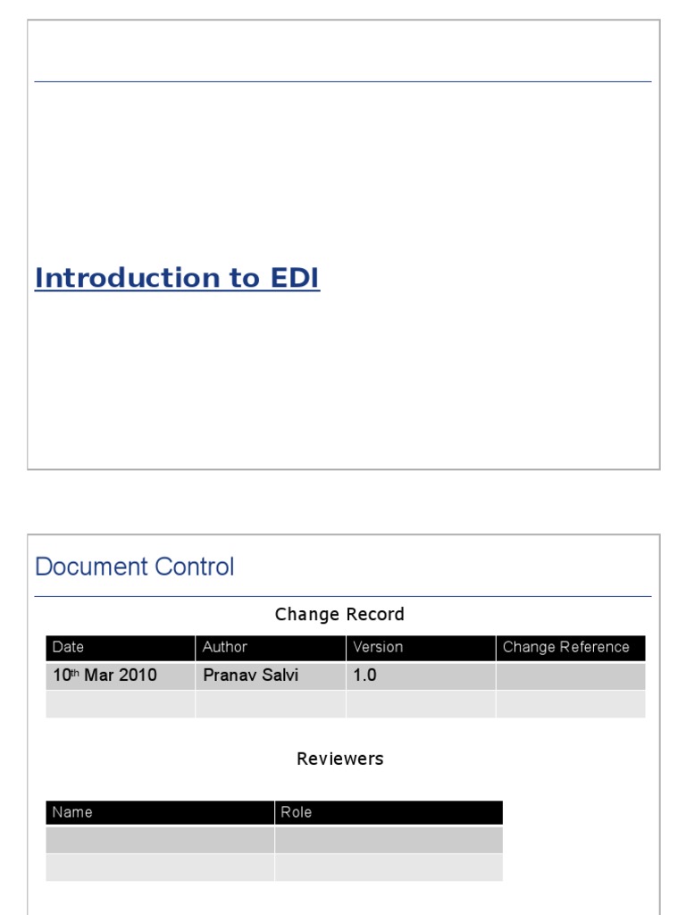 Edi 2 | PDF | Electronic Data Interchange | Computer Standards