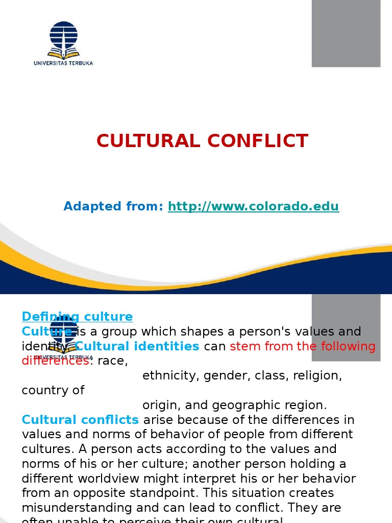 Understanding Cultural Conflict Dynamics | PDF | Value (Ethics ...
