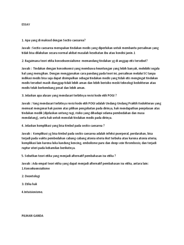 Essay Dan Pilgan | PDF | Pengembangan Diri | Kesehatan Holistik