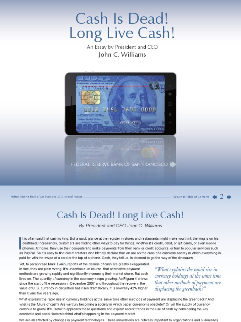 Cash Is Dead! Long Live Cash!: John C. Williams | PDF | Cash ...
