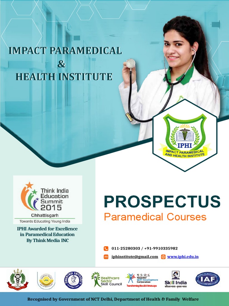 Prospectus of Paramedical College in Delhi - IPHI | PDF | Wellness