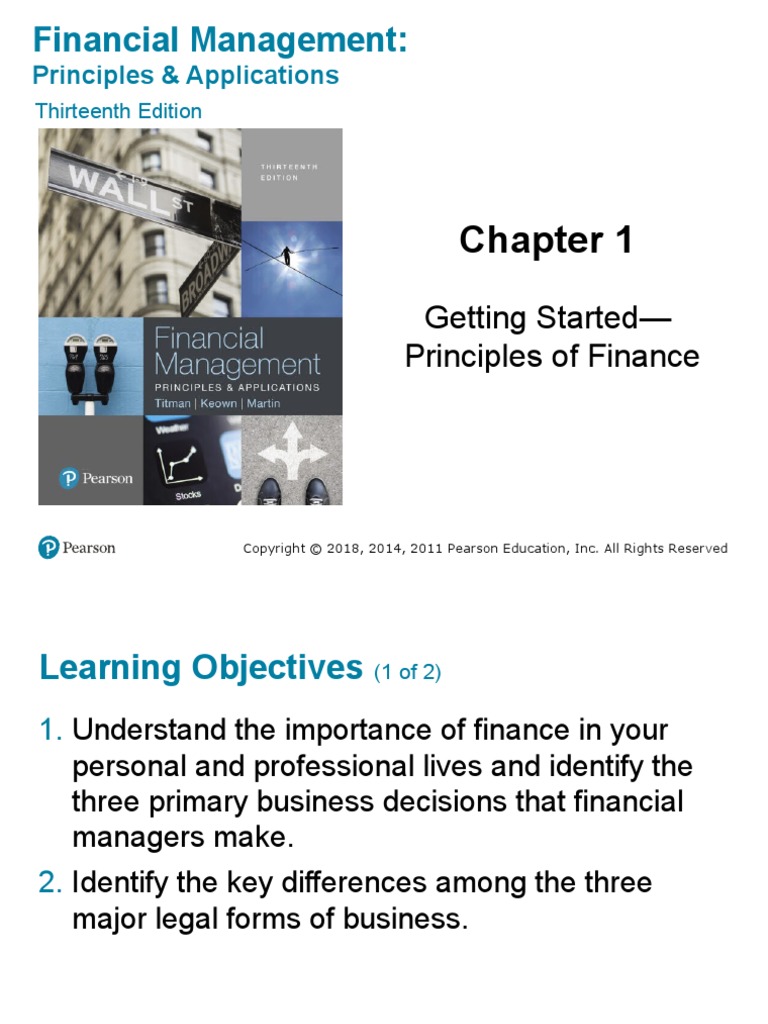 Financial Management:: Getting Started - Principles of Finance | PDF ...
