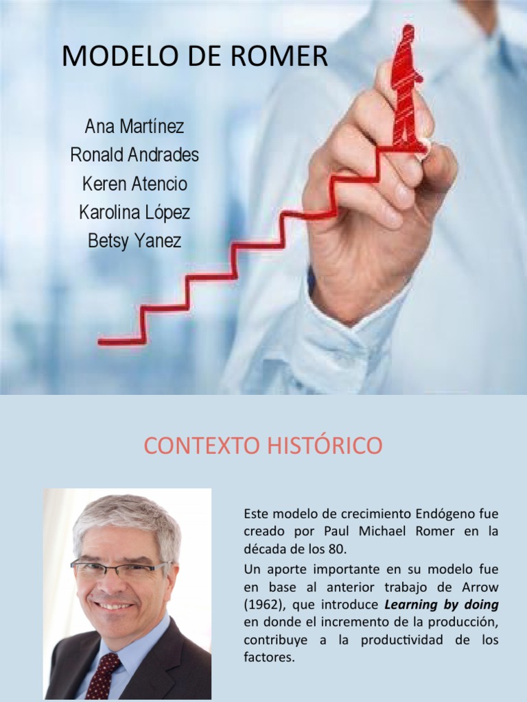 Diapositivas Del Modelo de Romer | PDF | Crecimiento económico ...