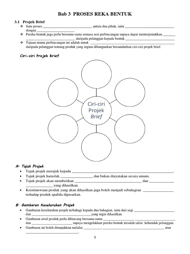 Nota RBT T1 Bab 3 Proses Reka Bentuk | PDF