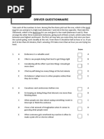 Driver Behaviour Questionnaire Overview | PDF | Traffic | Speed Limit