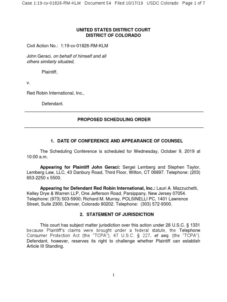 Case Schedule and Deadlines | PDF | Discovery (Law) | Deposition (Law)