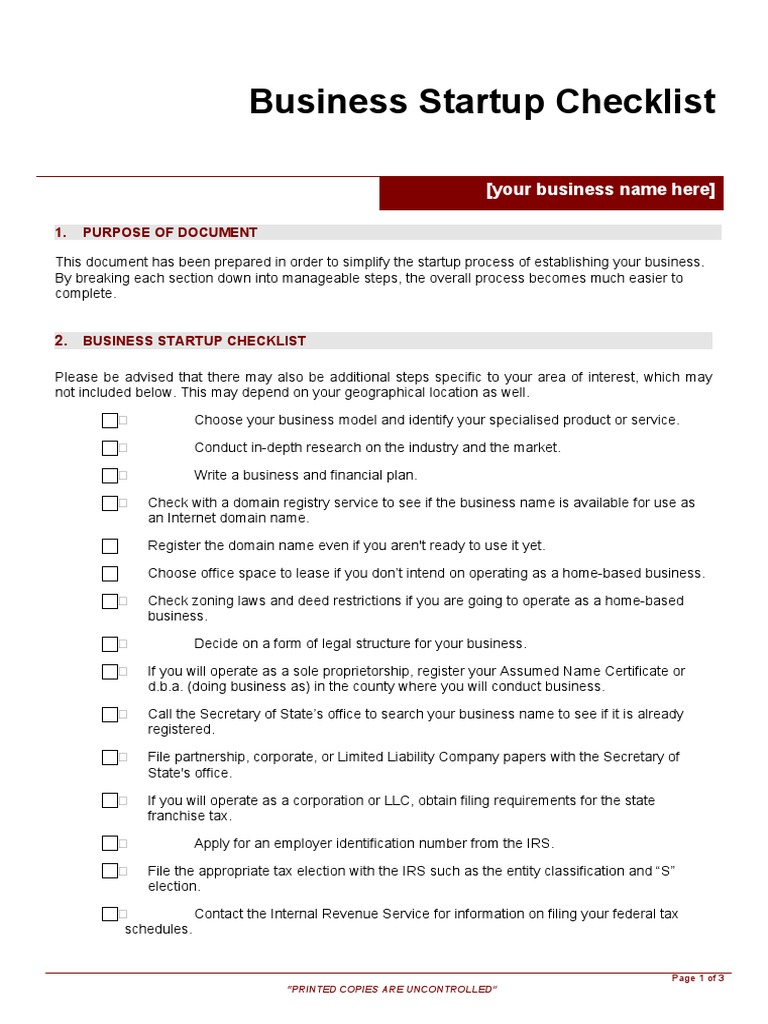 Business Procedure Template | PDF | Limited Liability Company | Taxes
