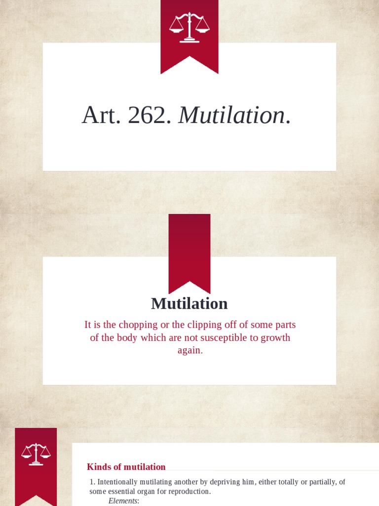 Art 262 - 266 | PDF | Intention (Criminal Law) | Crime & Violence