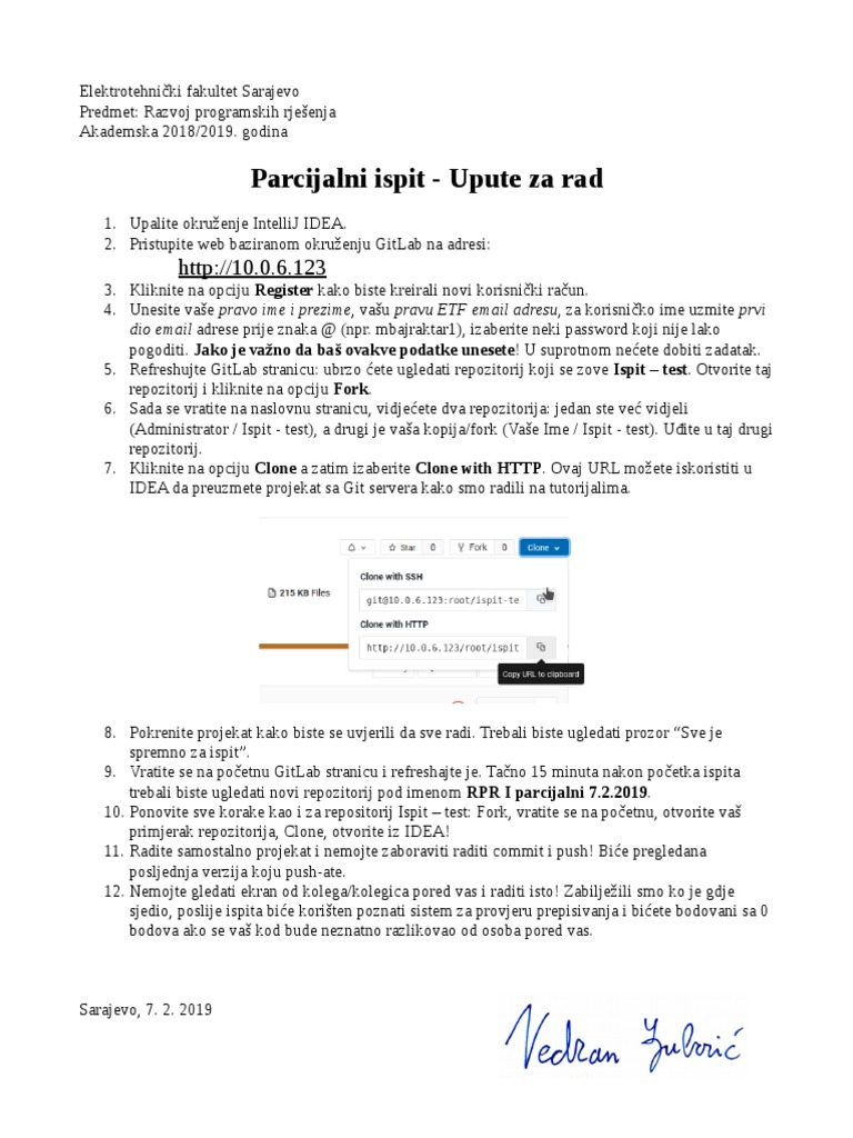 Rpr-1parc-T3 Radnik Ispit PDF | PDF