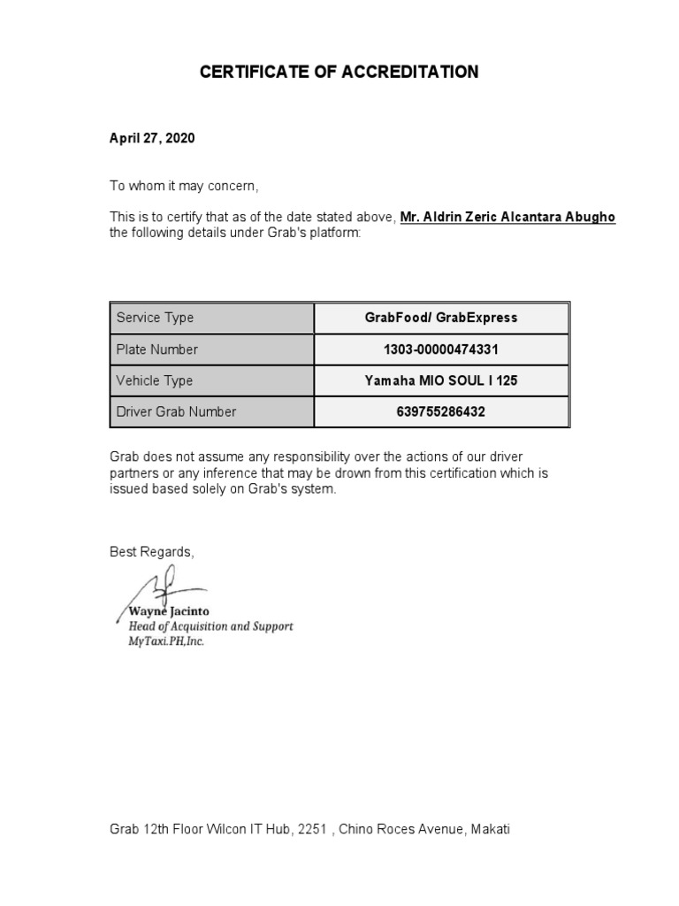 Certificate of Accreditation | PDF