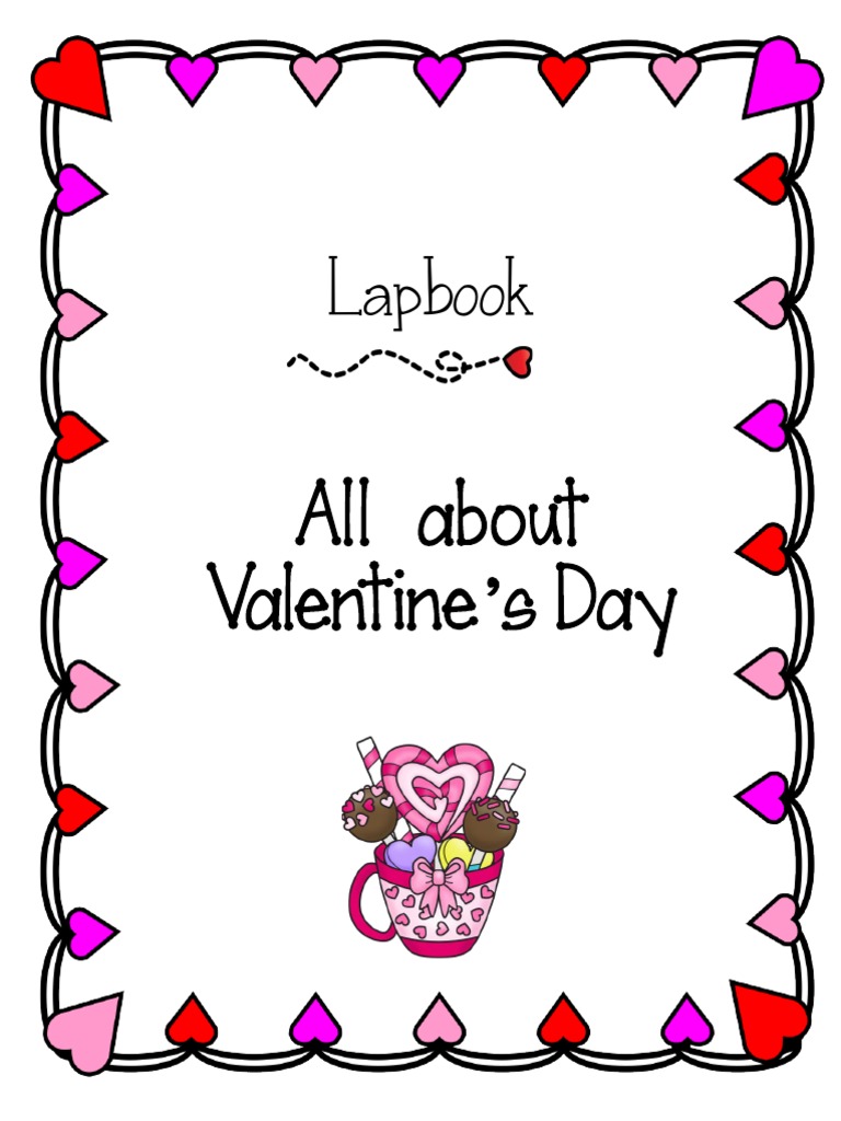 Valentine's Day Lapbook BW | PDF | Valentine's Day | Holidays