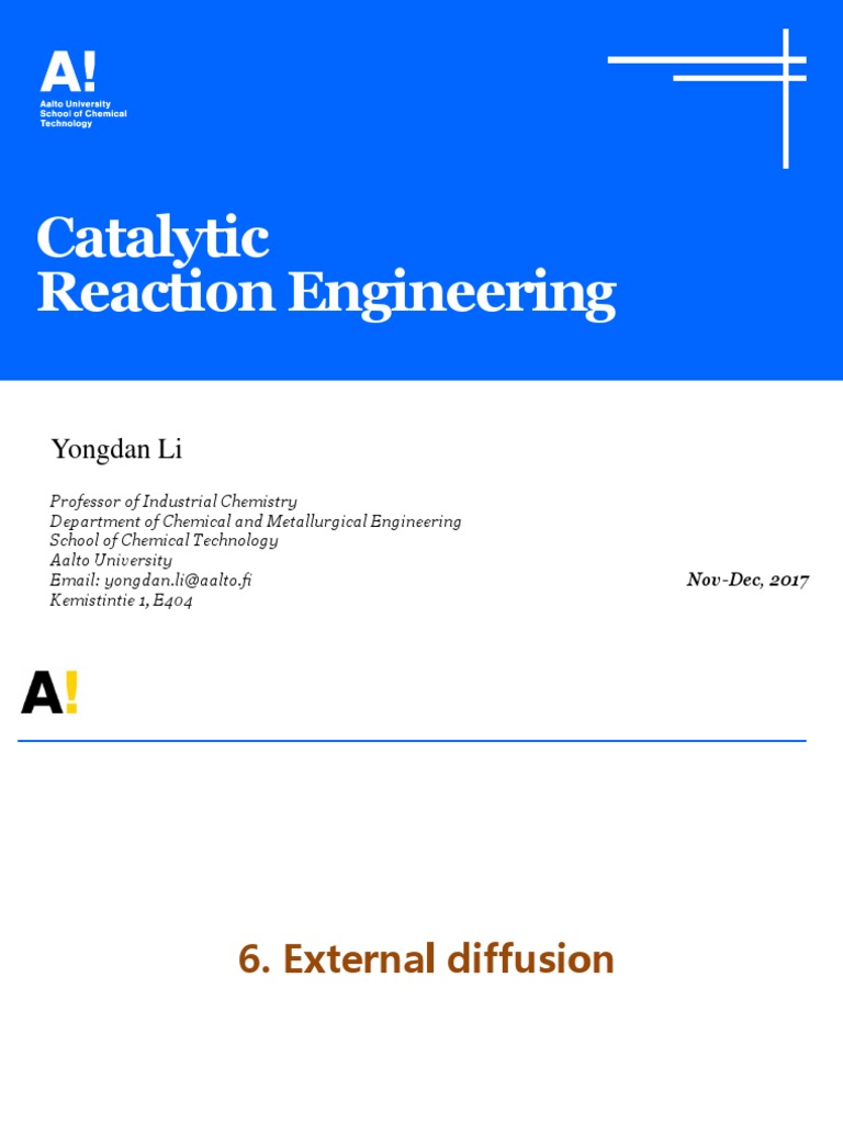 Lecture 6 External Diffusion PDF | PDF | Diffusion | Flux