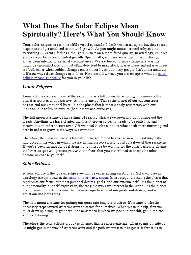 Everything You Need to Know About the Spiritual Meaning of Solar ...