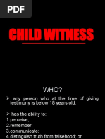 Child Witness | PDF | Witness | Testimony