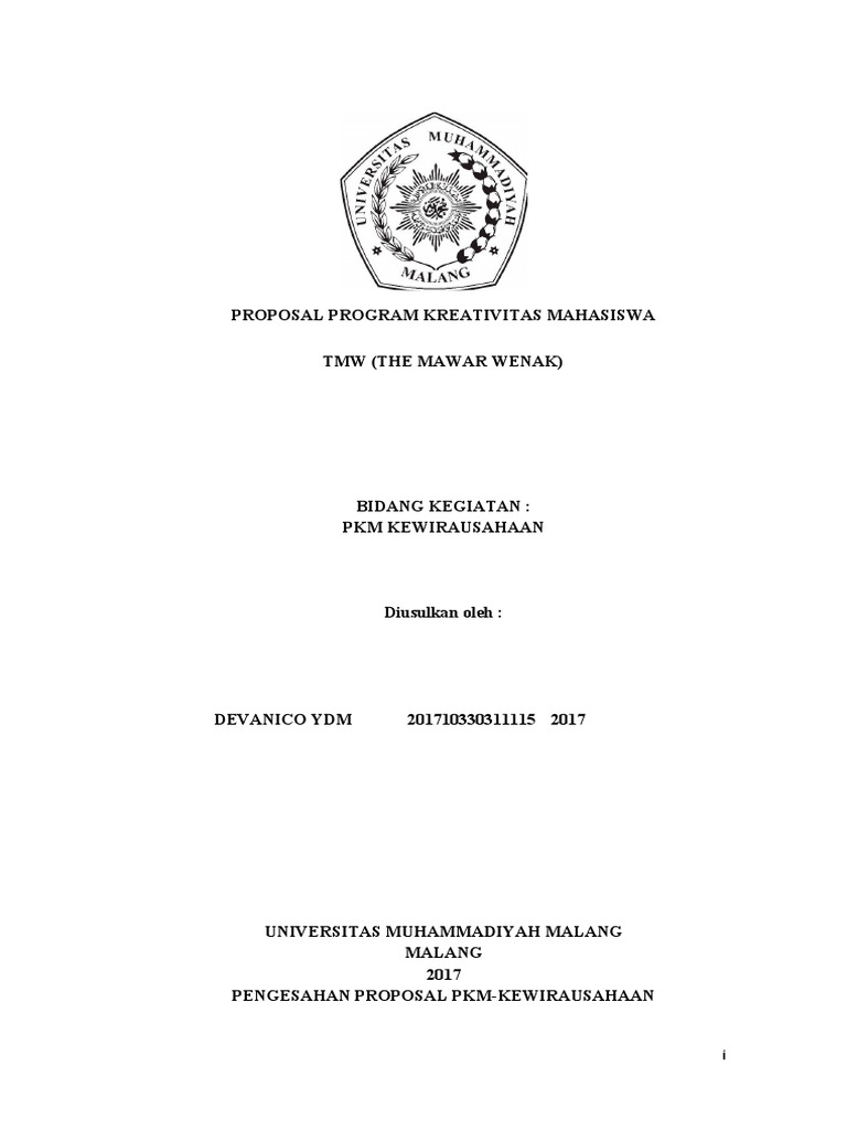 PKMK-K TMW | PDF | Bisnis | Seni