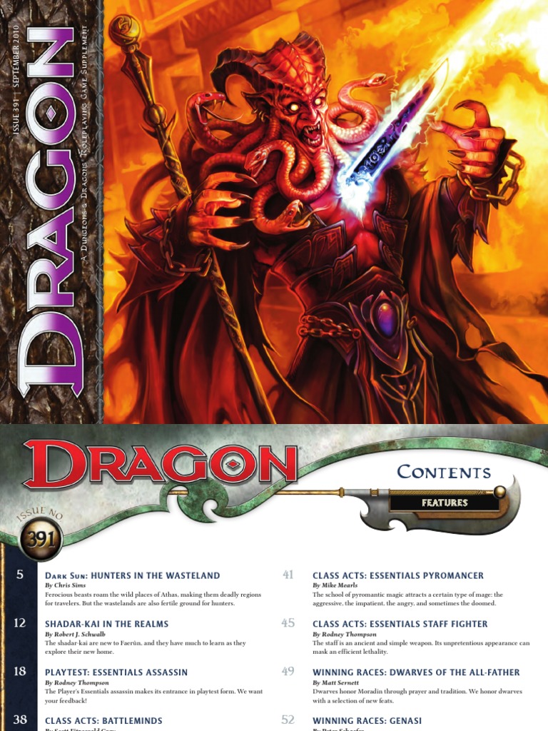 Dragon Magazine 391 PDF | PDF | Hunting | Dungeons & Dragons