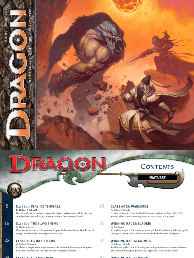 Dragon Magazine 390 PDF | PDF | Dungeons & Dragons | Wizards Of The Coast