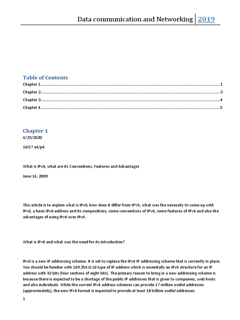 Data Communication and Networking | PDF | I Pv6 | Computer Mediated Communication