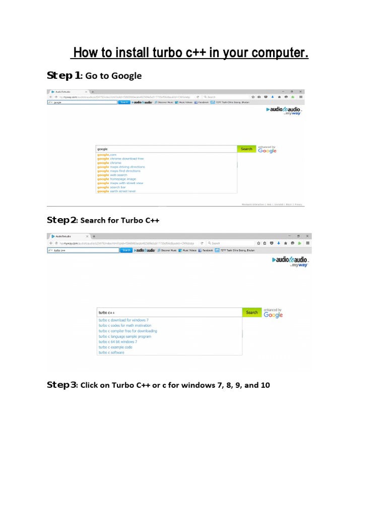 Turbo C++ Installation Guide | PDF