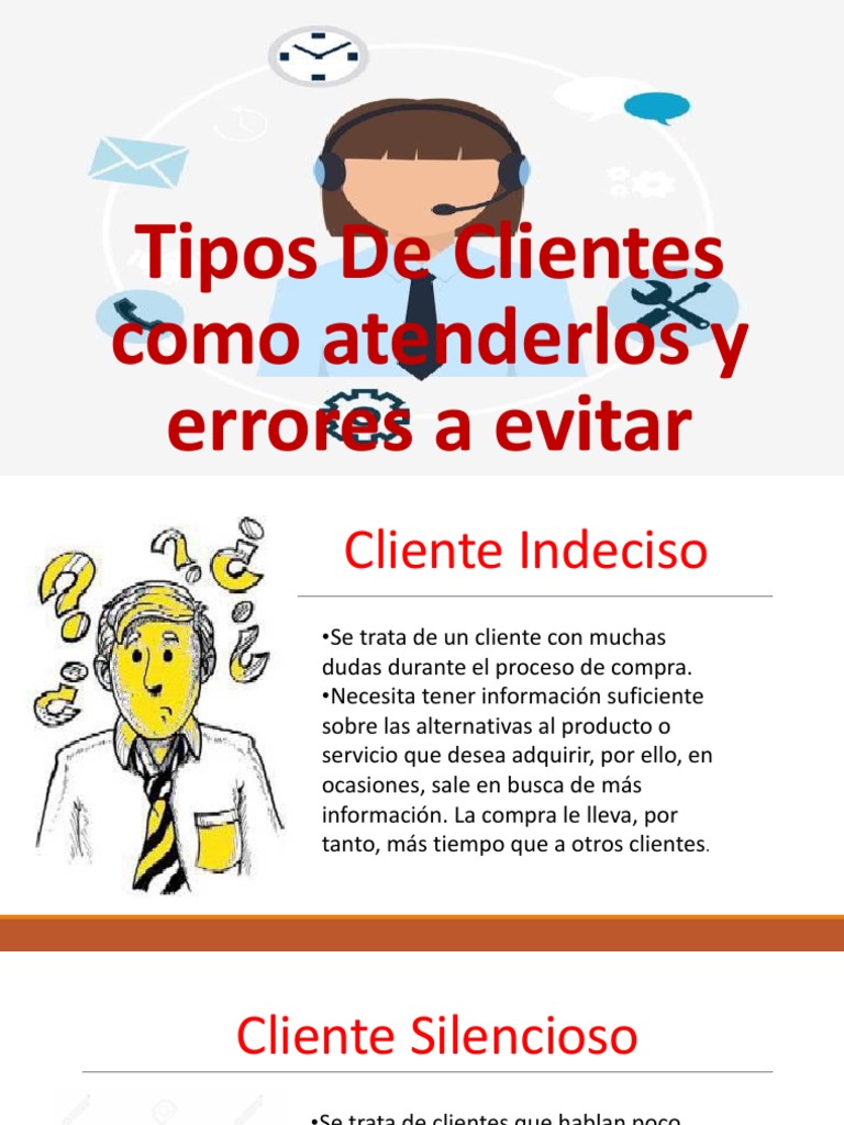 Tipos de Clientes: Indecisos y Silenciosos | PDF | Cliente | Ventas