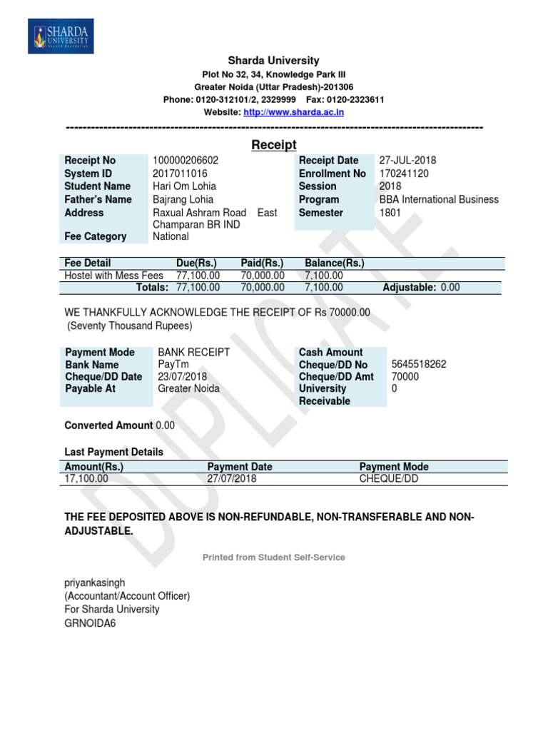 S SF Receipt PDF | PDF