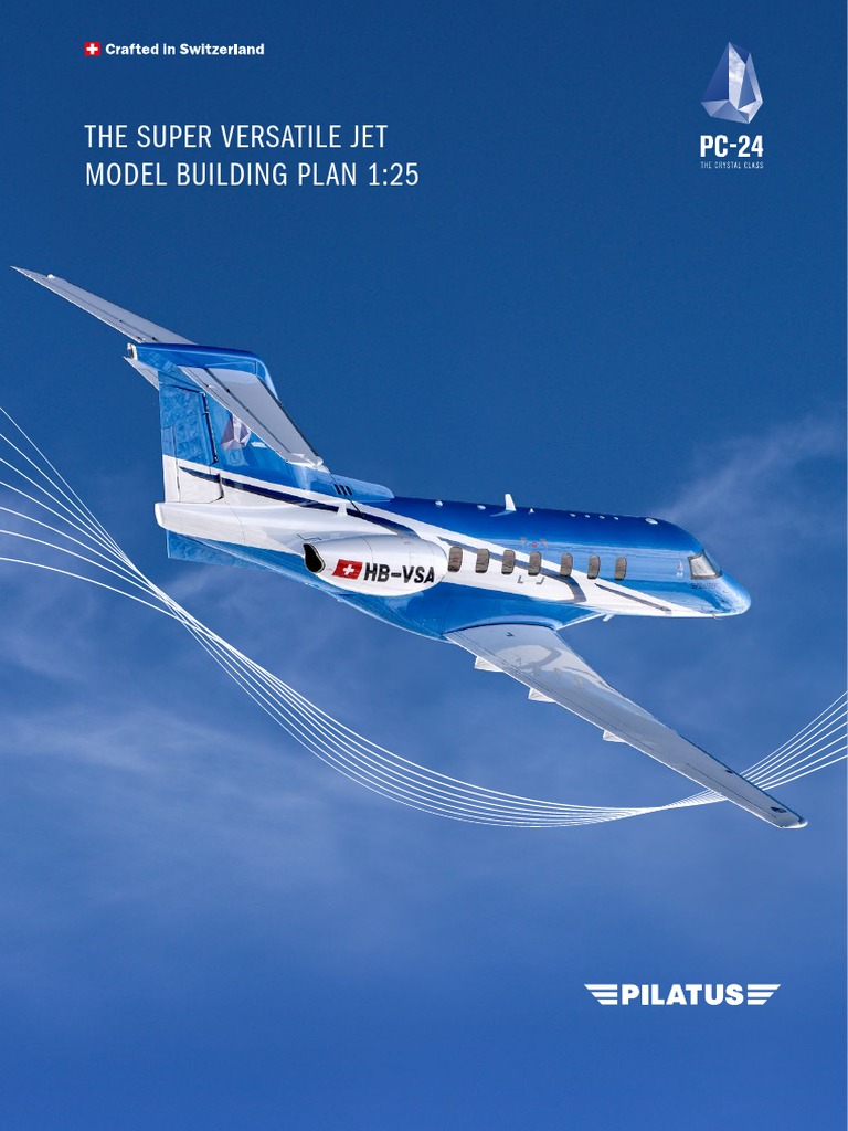 Pilatus Aircraft LTD PC 24 ModelBuildingPlan | PDF | Aircraft | Aviation