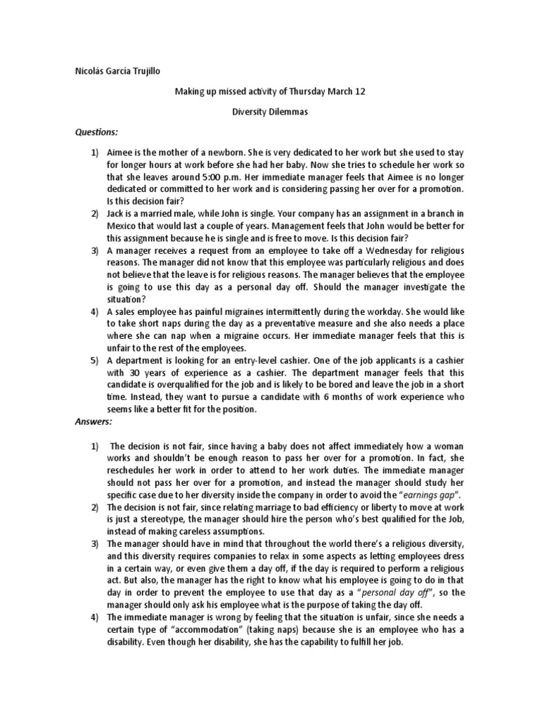 Making Up Missed Activity of Thursday February 20 | PDF | Disability ...