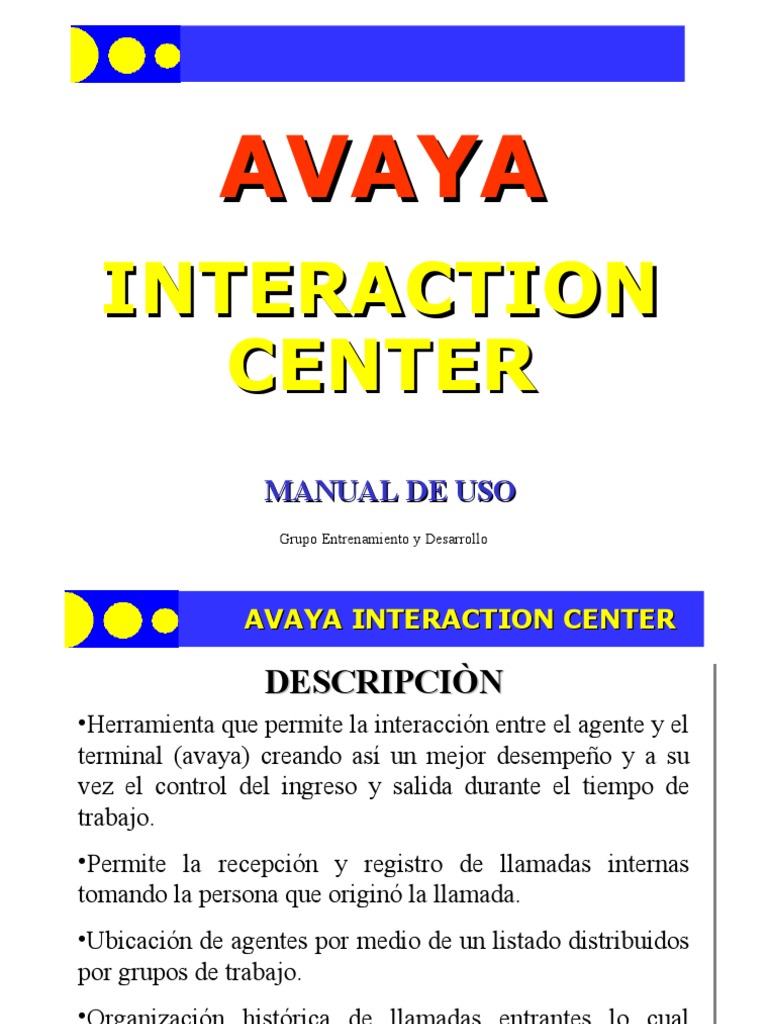 Avaya Interaction Center | PDF | Informática | Informática y tecnología ...