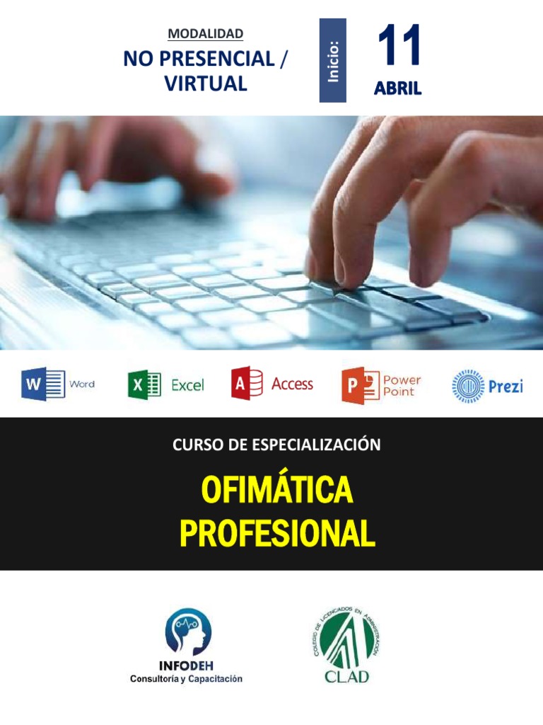 Curso Virtual de Ofimática Profesional | PDF | Microsoft | Aprendizaje