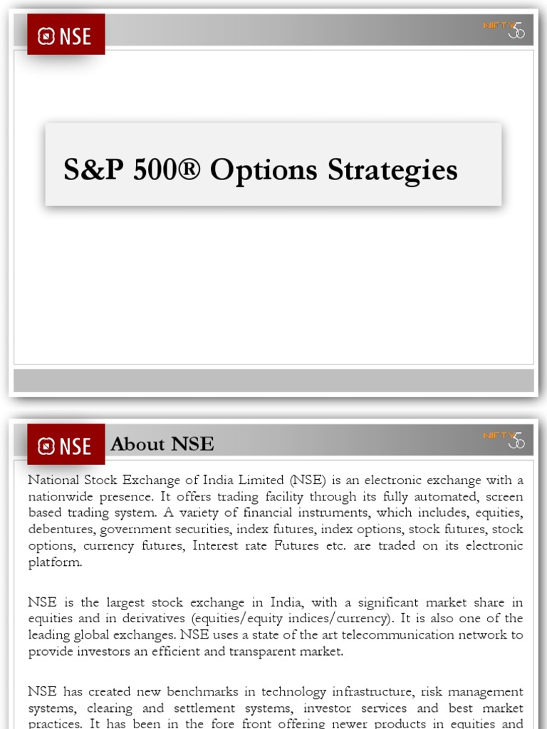NSE Option Strategy PDF | PDF | Put Option | Option (Finance)