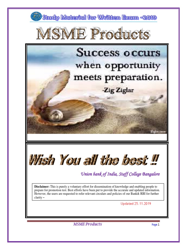 Promopedia - MSME Products Special 2020 | PDF | Lease | Credit