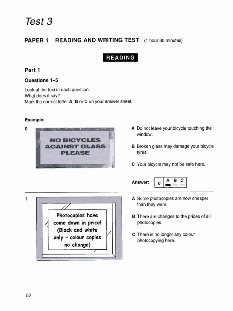 Cambridge Preliminary English Test 5 Book-53-72 | PDF
