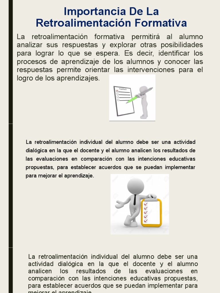 14.-Importancia de La Retroalimentacion Formativa | PDF | Evaluación | Salón de clases