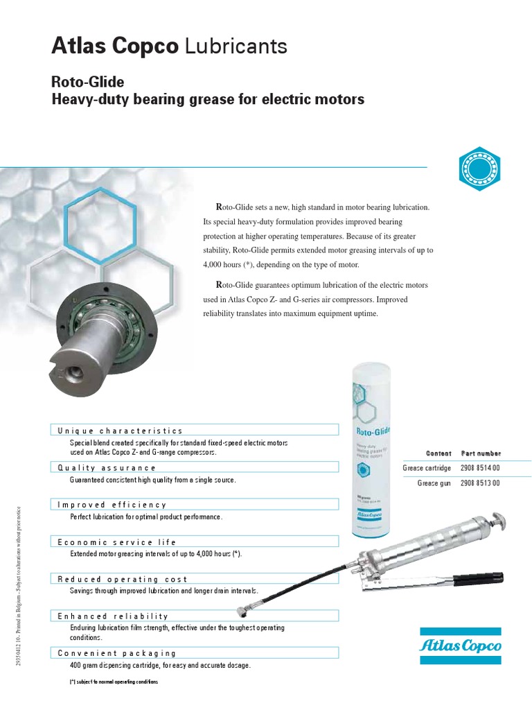 2935 0412 10 - Rotoglide - EN | PDF | Lubricant | Bearing (Mechanical)