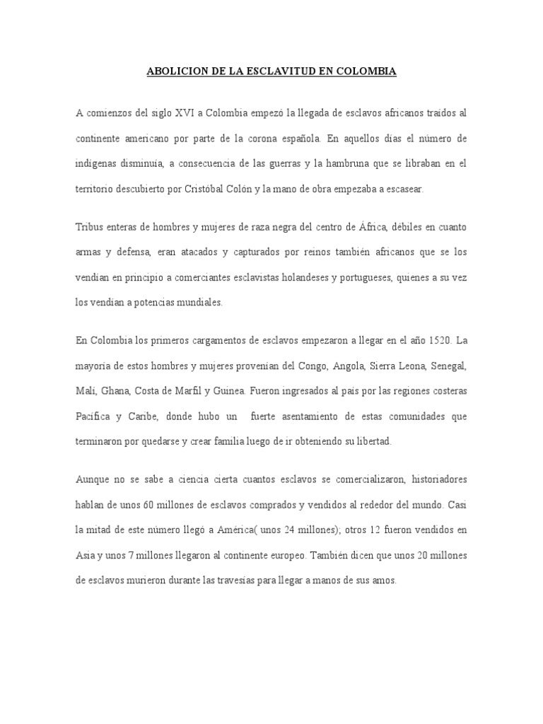 ABOLICION DE LA ESCLAVITUD - Camila Baron | Descargar gratis PDF ...