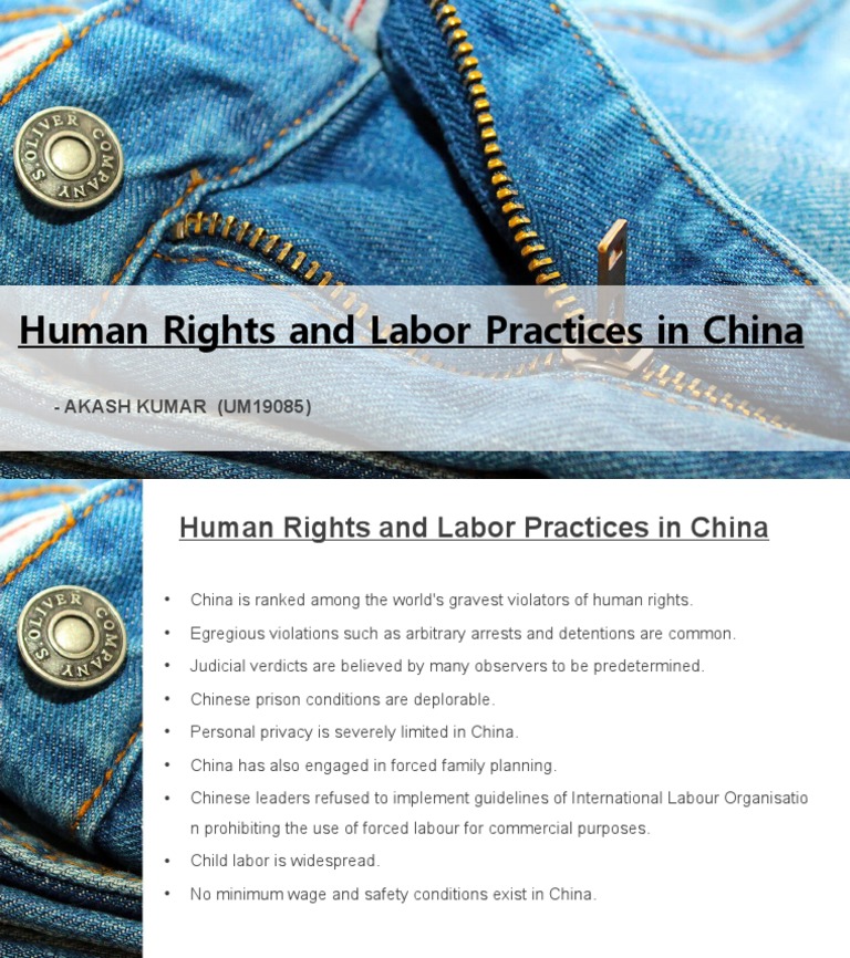 Human Rights and Labor Practices in China: - AKASH KUMAR (UM19085) | PDF