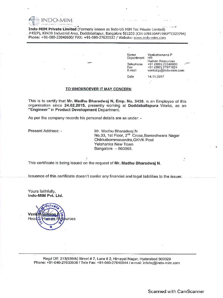 Address Confirmation Letter-2 - 20200411094710 | PDF