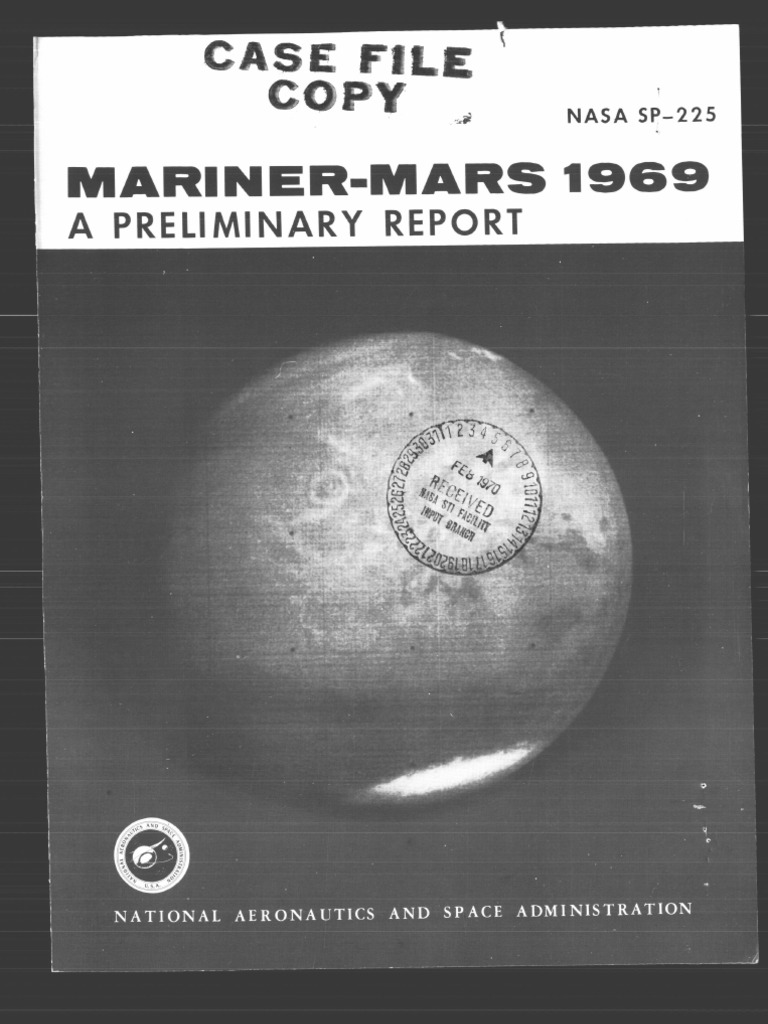 Mariner-Mars 1969 A Preliminary Report | PDF | Mariner Program | Mars