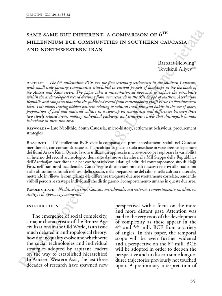 2018 Human Mobility and Early Sedentism PDF | PDF | Archaeology | Neolithic