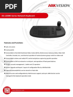 Hikvision DS-1600KI(B) Keyboard Manual | PDF | Usb | Hdmi