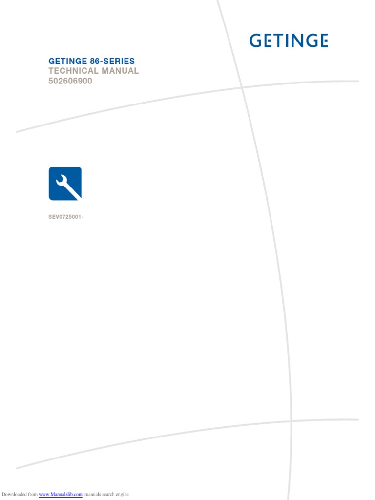Technical Manual 502606900: Getinge 86-Series | PDF | Computer Program ...