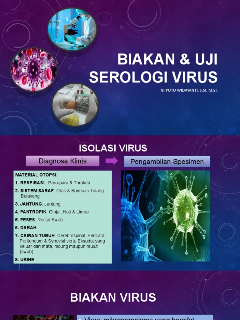 Biakan & Uji Serologi Virus | PDF