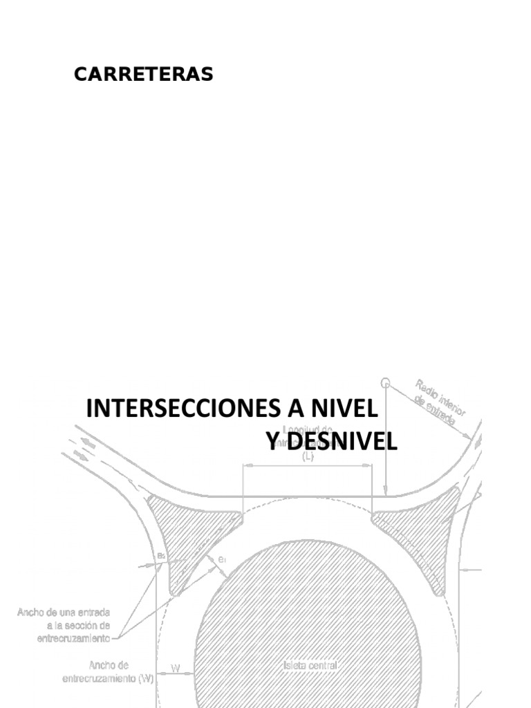 Intersecciones | PDF | Intersección (carretera) | Diseño